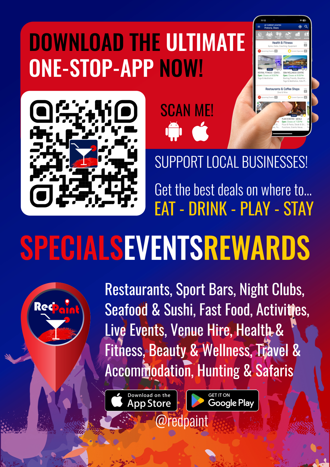 RedPaint - Go Paint The City Red! - QR Codes